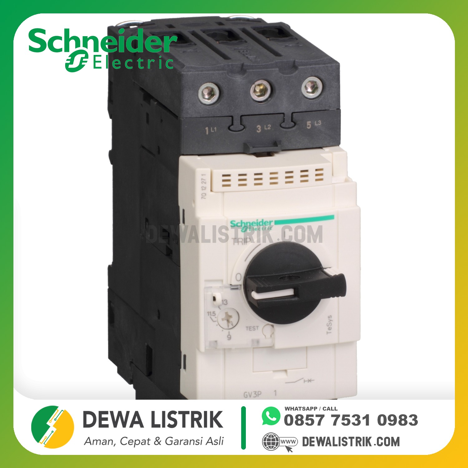 [ GV3P25 ] MOTOR CIRCUIT BREAKER 25A ( 19 - 25A ) | Dewa Listrik