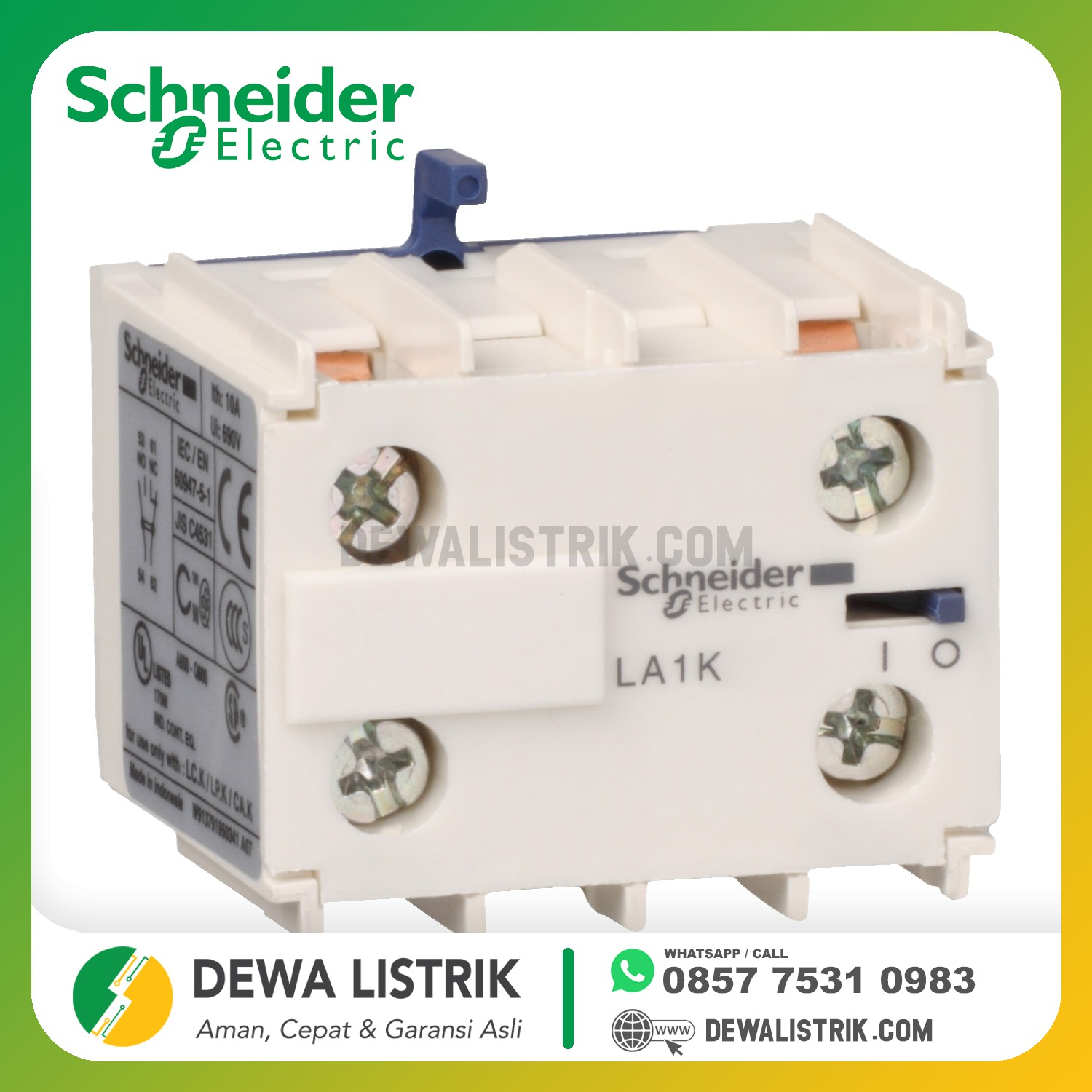 [ LA1KN20 ] LA1K AUX CONTACT BLOCK | Dewa Listrik