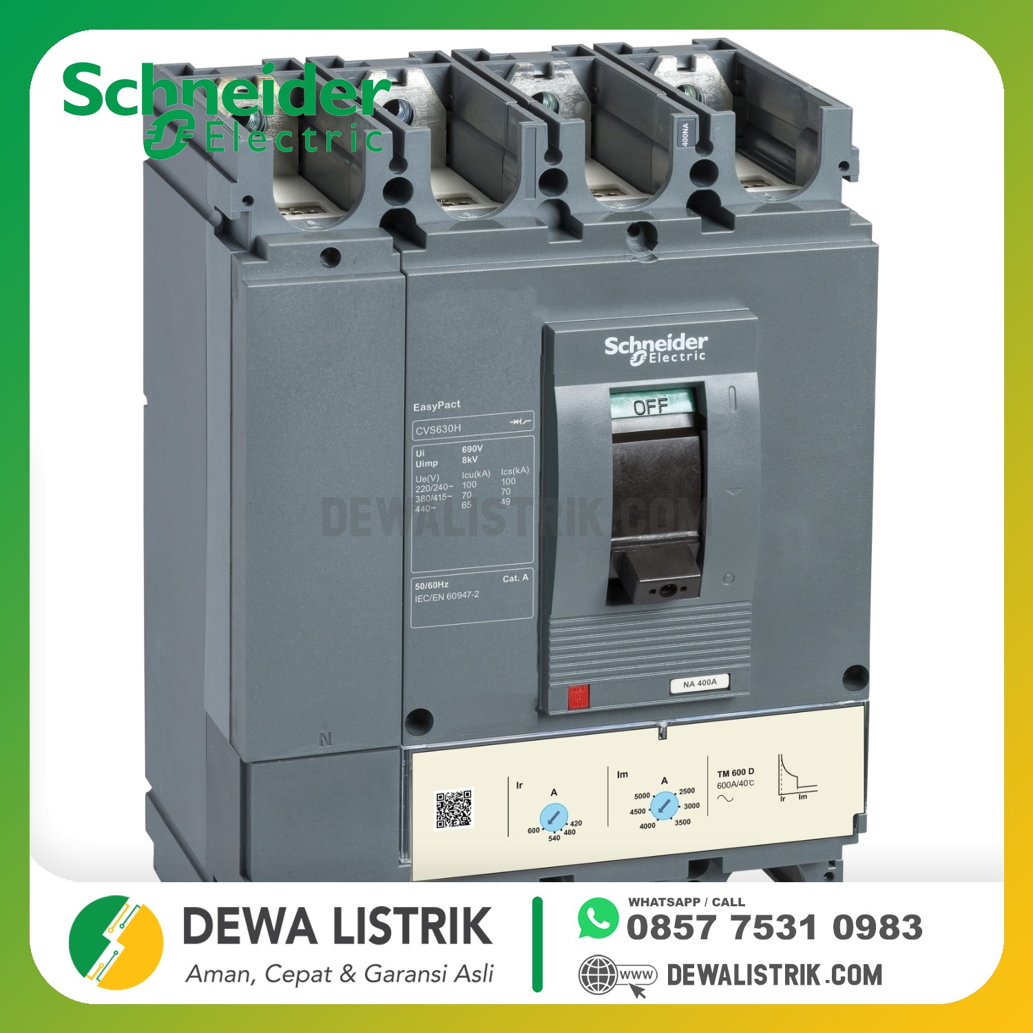 [ LV540319 ] CVS400N TM400D 4P3D | Dewa Listrik