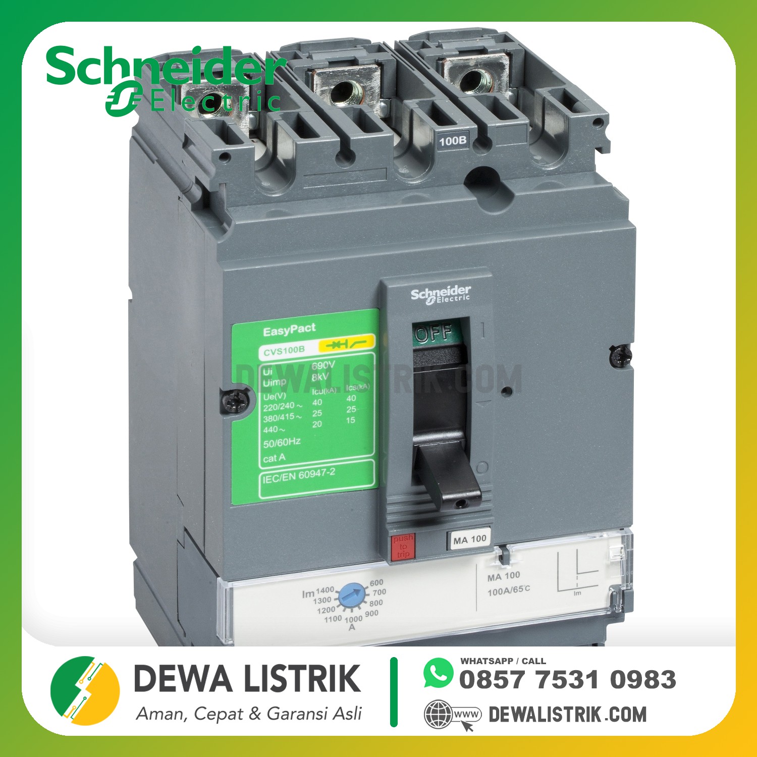 [ LV516333 ] CVS160F TM160D 3P3D | Dewa Listrik