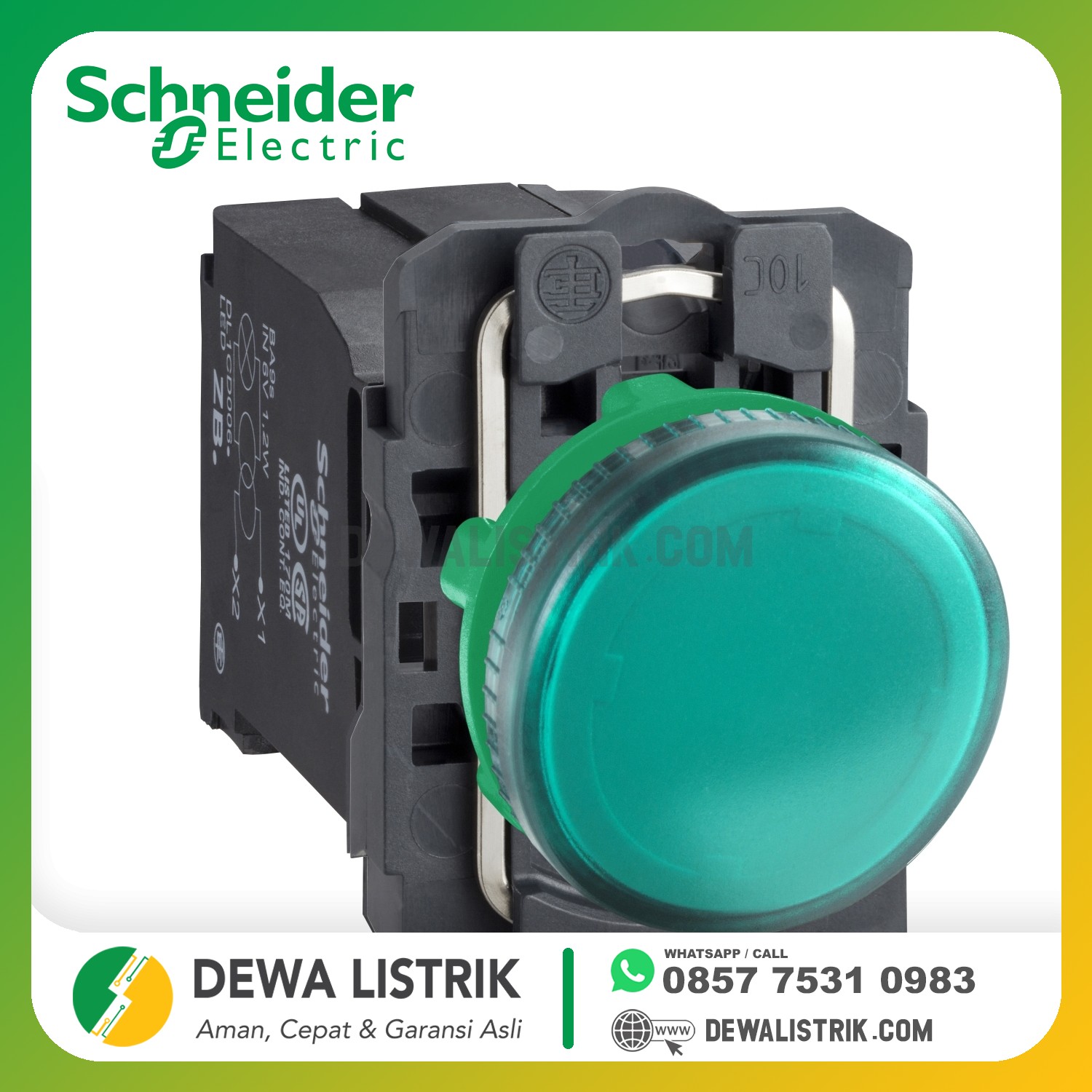 [ XB5AV43 ] PILOT LAMP 230V TRANSFORMER | Dewa Listrik