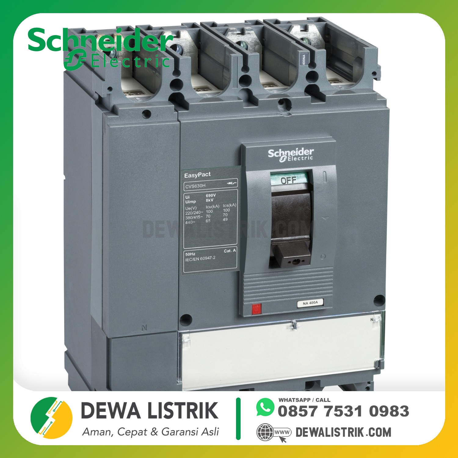 [ LV540309 ] CVS400F TM400D 4P3D | Dewa Listrik