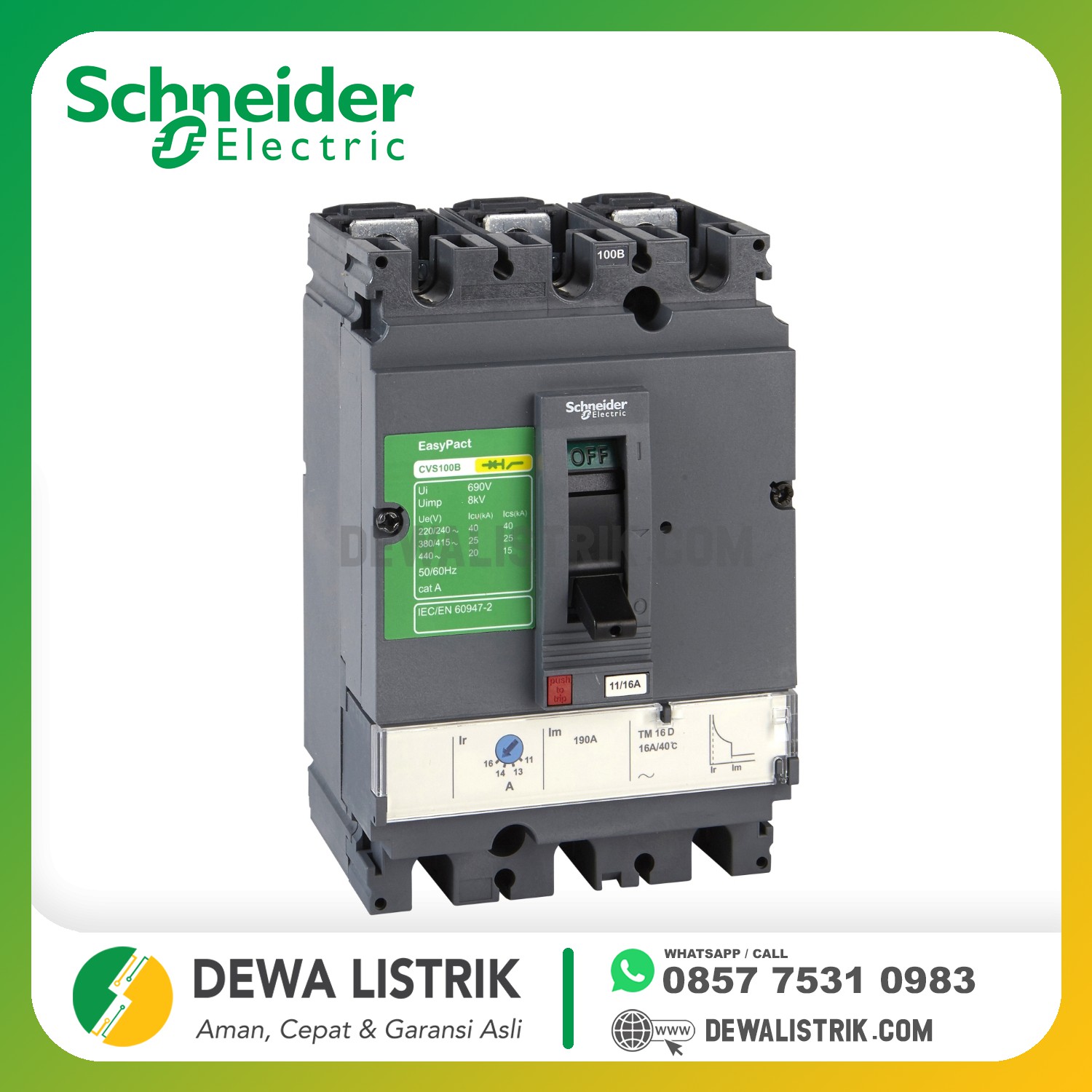 [ LV525453 ] CVS250N TM250D 3P3D | Dewa Listrik
