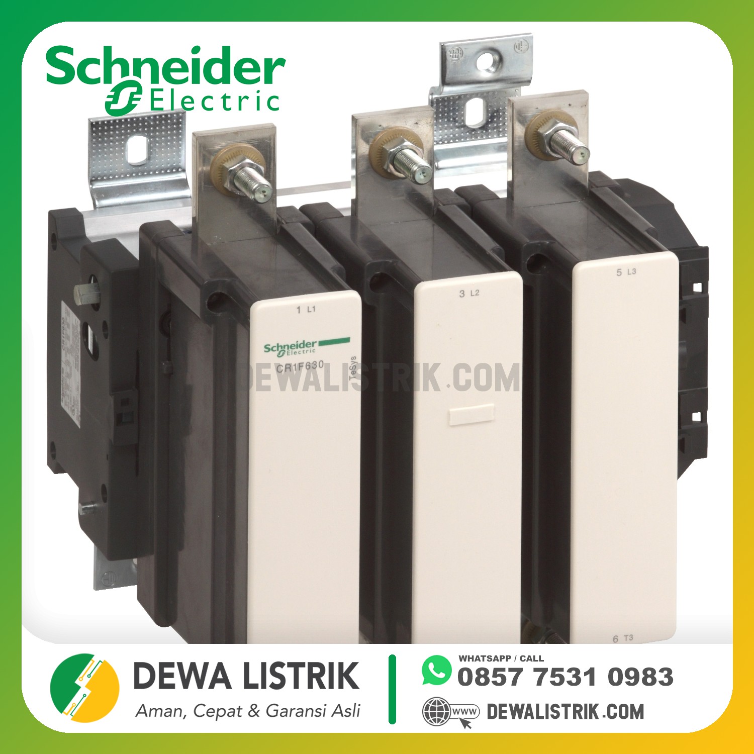 [ LC1F630 ] KONTAKTOR / CONTACTOR 3P AC3 440V 630A | Dewa Listrik