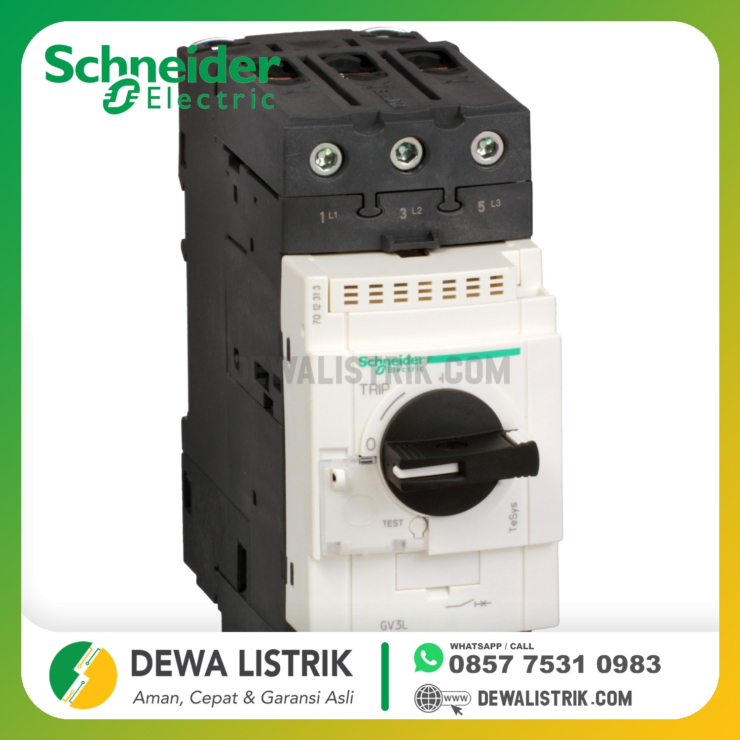 [ GV3L50 ] MAGNETIC BREAKER 50A | Dewa Listrik