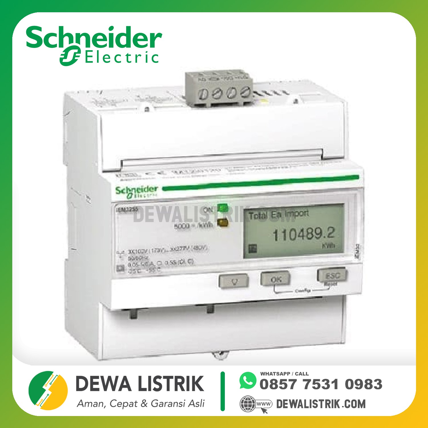 [ A9MEM3110-TERA ] KWH METER IEM3110 | Dewa Listrik