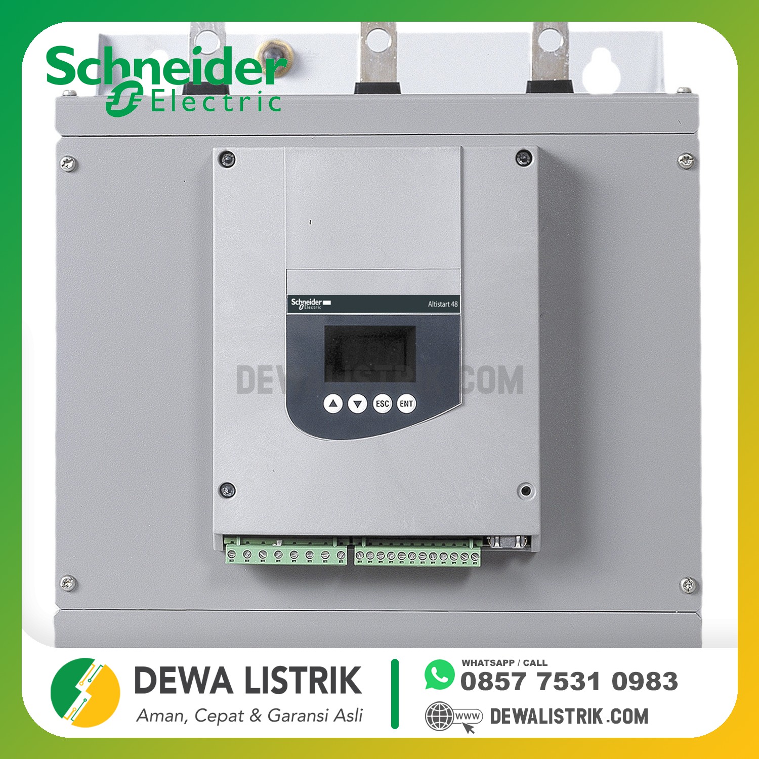 [ ATS48C32Q ] ATS48 160 kW 320A ALTI START Tegangan 230/400V, Std ...